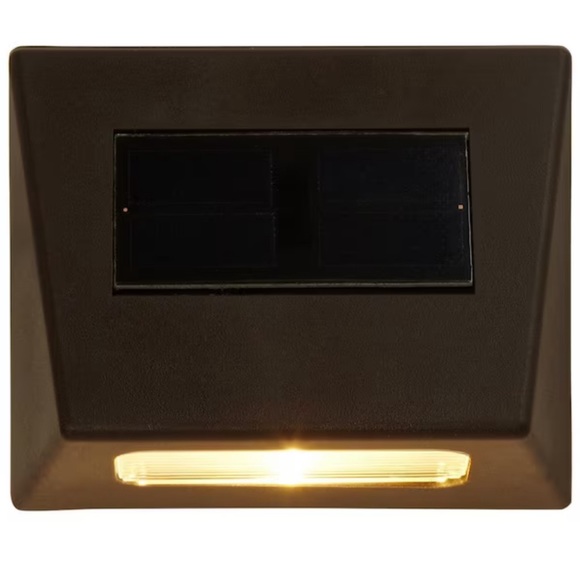 Other | Bronze Integrated Led Downcast Outdoor Solar Deck Light 4pack ...